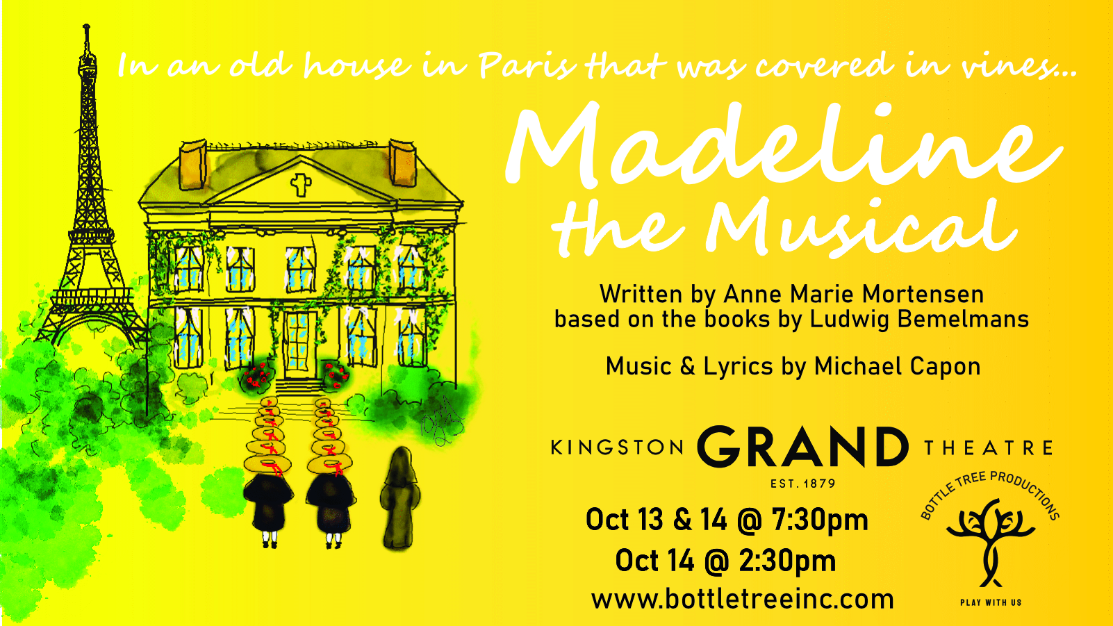 Madeline: the Musical - ENDED OCT 14. 2023 - Bottle Tree Productions
